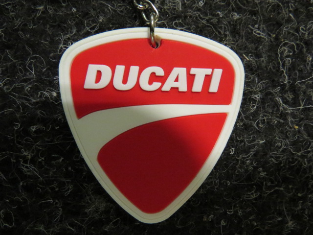 Keyring sleutelhanger Ducati red / white