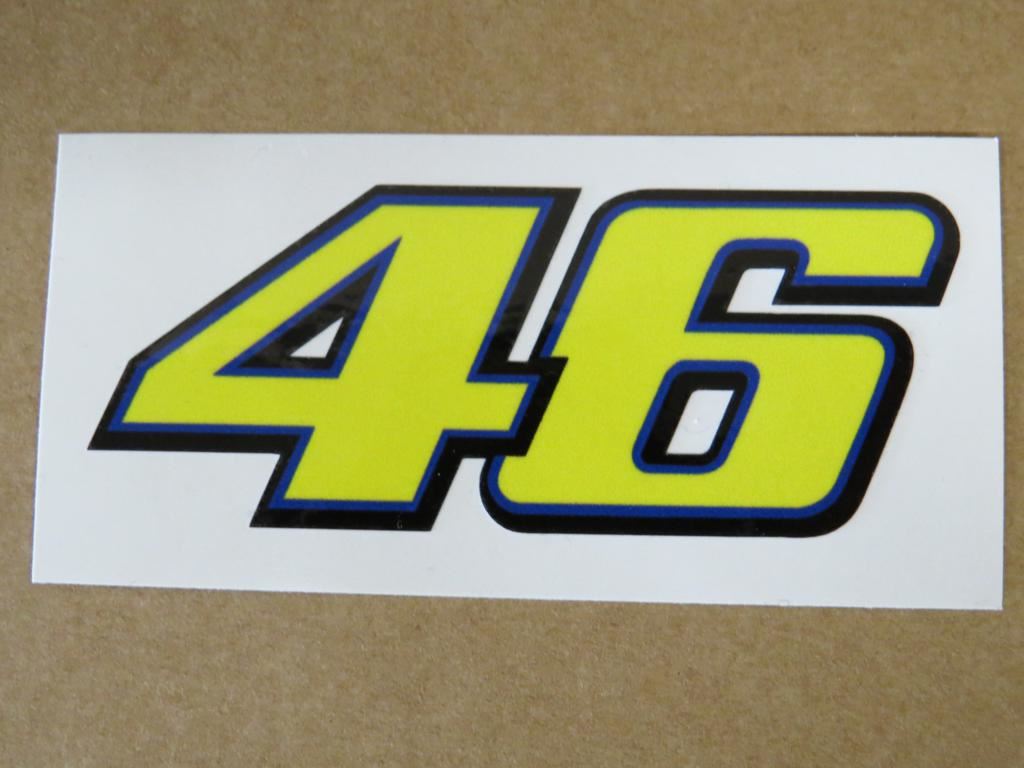 Valentino Rossi Sticker 46 yellow 20 cm