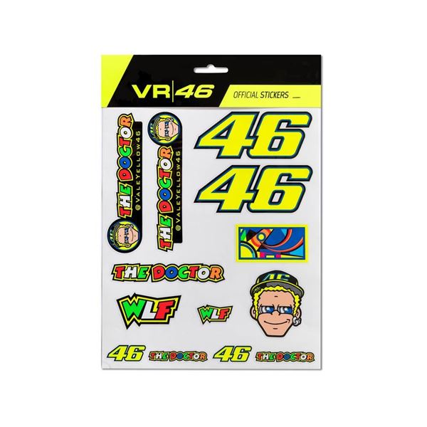 Valentino Rossi stickers large VRUST312603