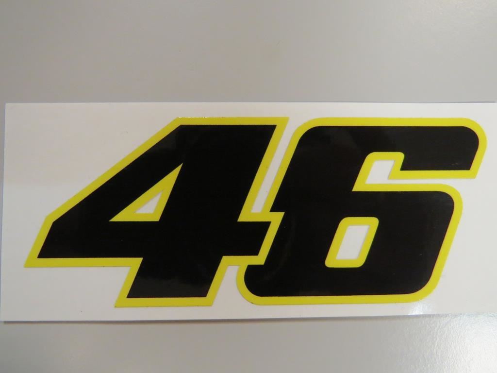 Valentino Rossi Sticker 46 black 13 cm