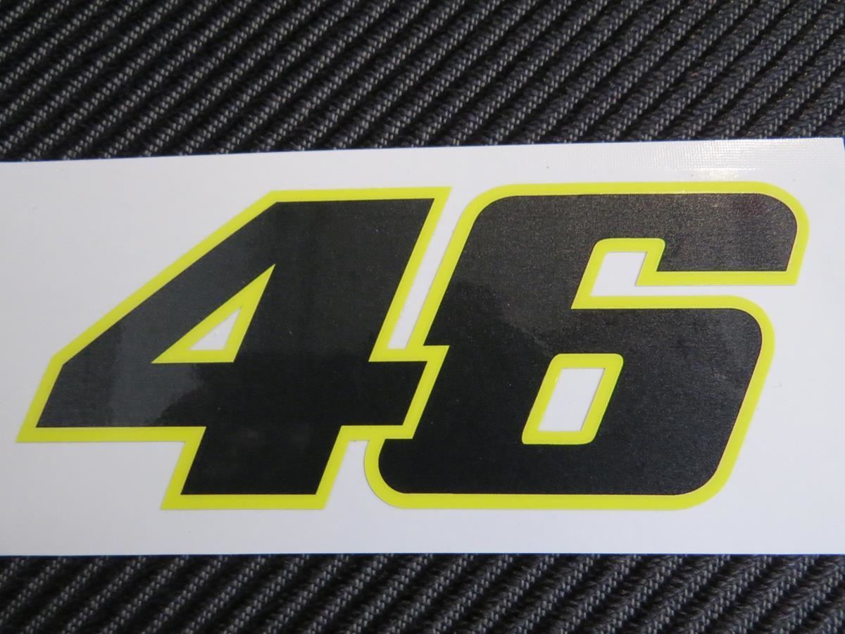 Valentino Rossi Sticker 46 black 13 cm