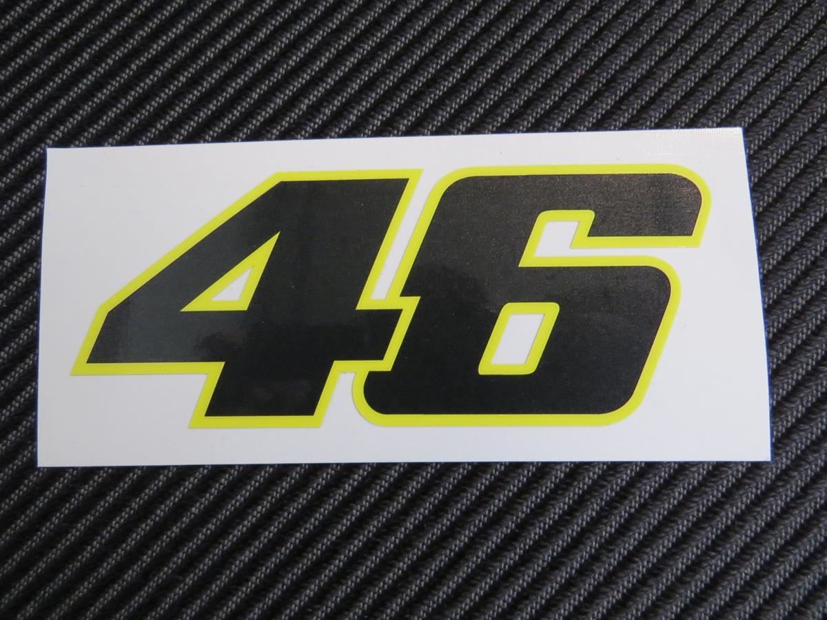 Valentino Rossi Sticker 46 black 13 cm
