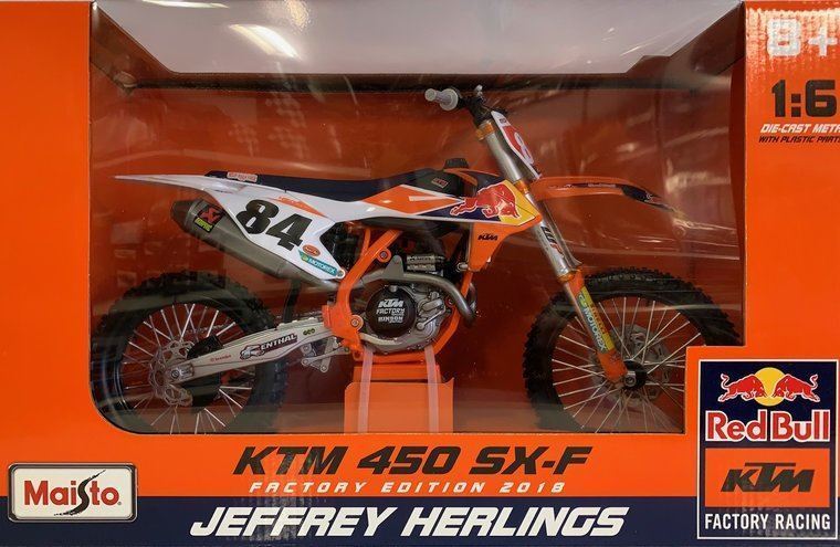 Jeffrey Herlings #84 Red Bull 2018 KTM 450 SX-F 1:6