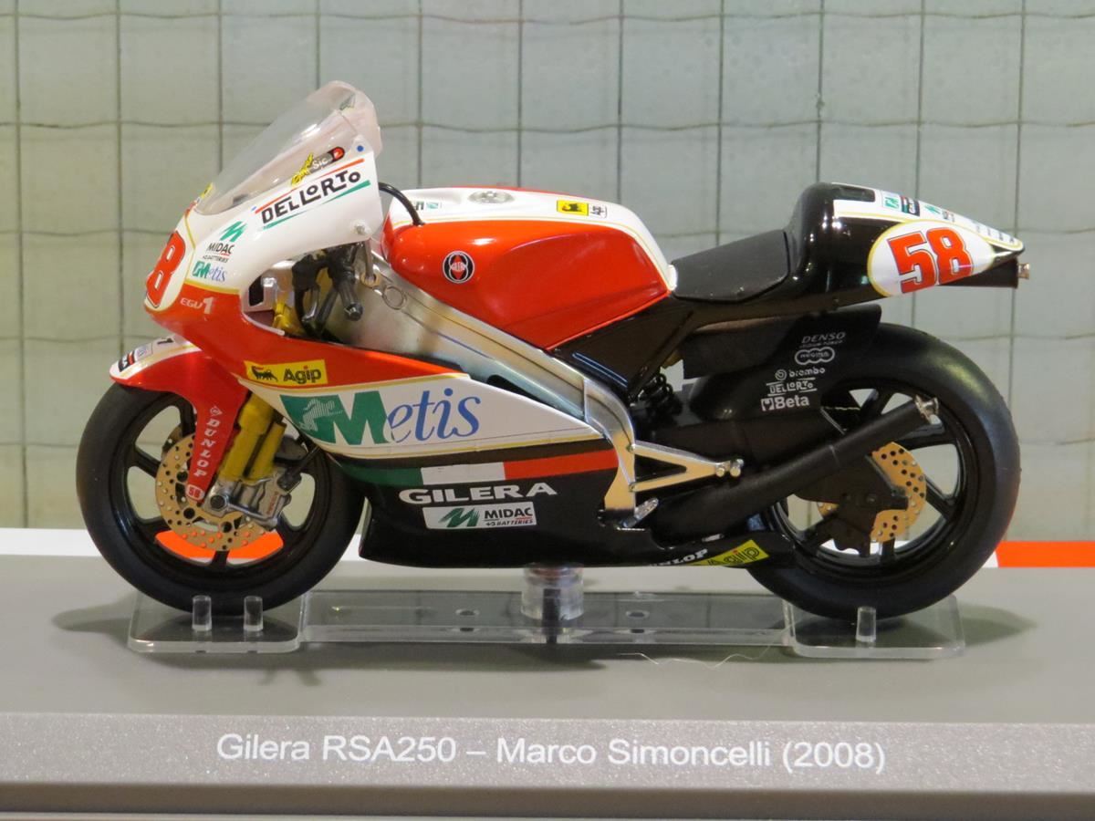 Marco Simoncelli Gilera RSA 250 2008 1:18