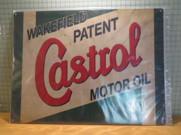 Metal Tac Signs, Castrol Oil Logo