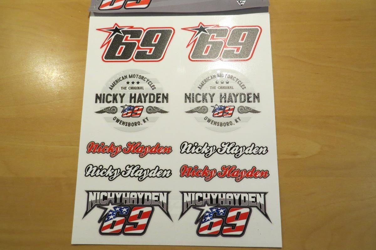 Nicky Hayden #69 stickerset 2254002