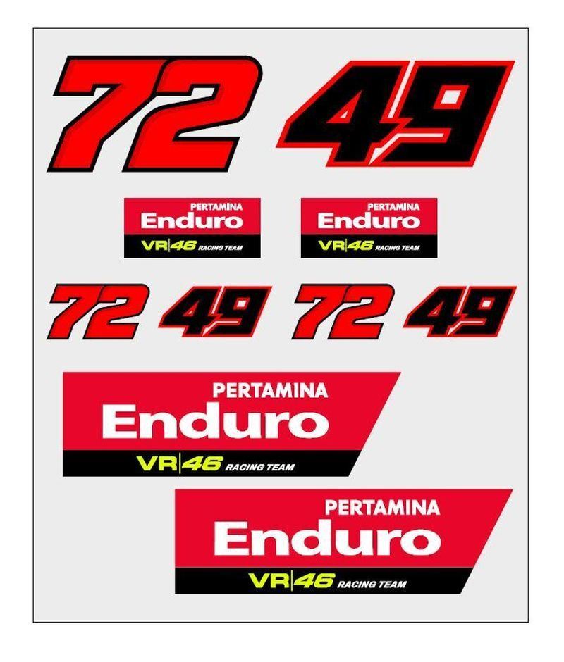 Pertamina Enduro VR46 Racing Team big sticker VTUST509603